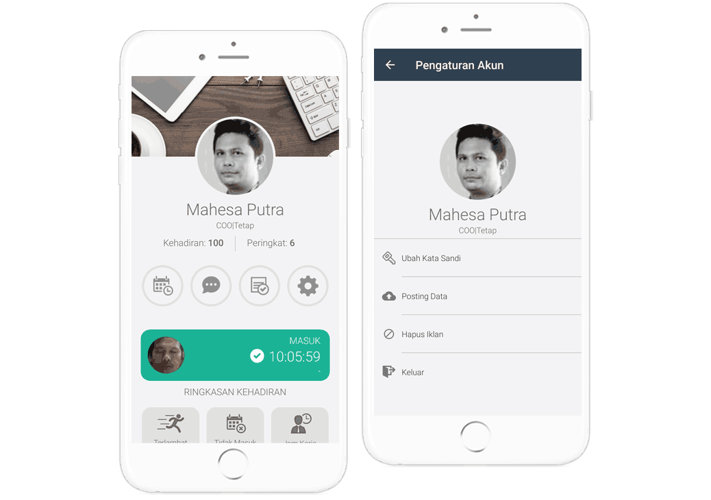 Pengaturan Akun “Aplikasi Employee” - SmartPresence